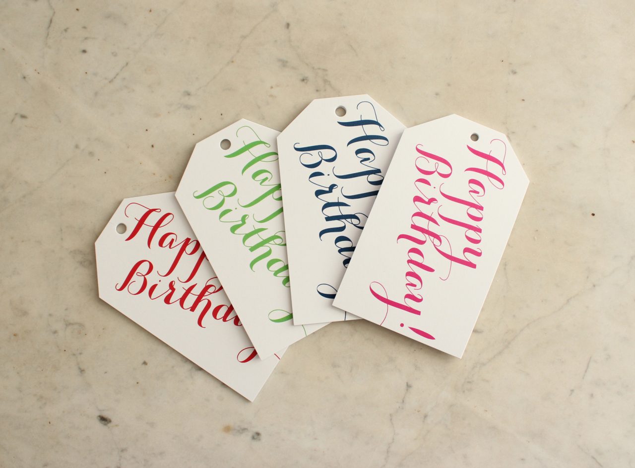 "Happy Birthday!" Tags (multi-color)